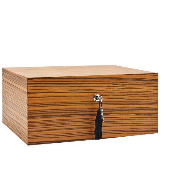 150 Stick Macassar Zebra Humidor Matt Finish – Devlin's
