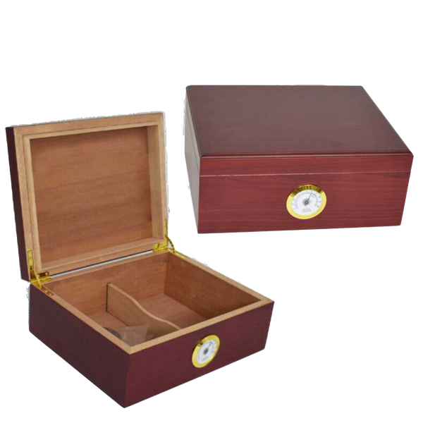 50 Stick Cherry Humidor with Bult in Hygrometer – Devlin's