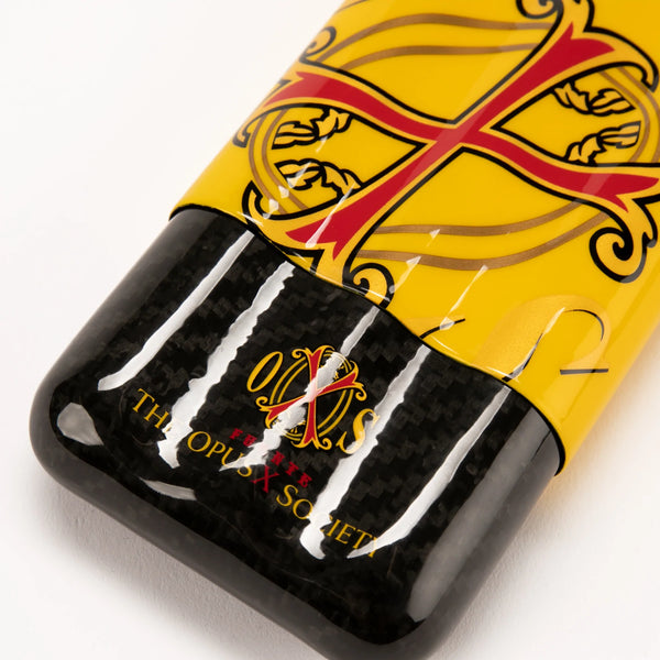 Fuente The OpusX Society Cigar Carbon Fiber Case - Yellow/Black – Devlin's